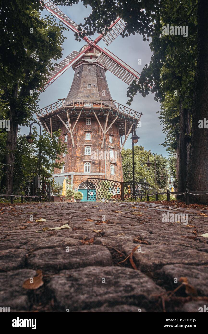 old windmill in center of bremen Stock Photo - Alamy