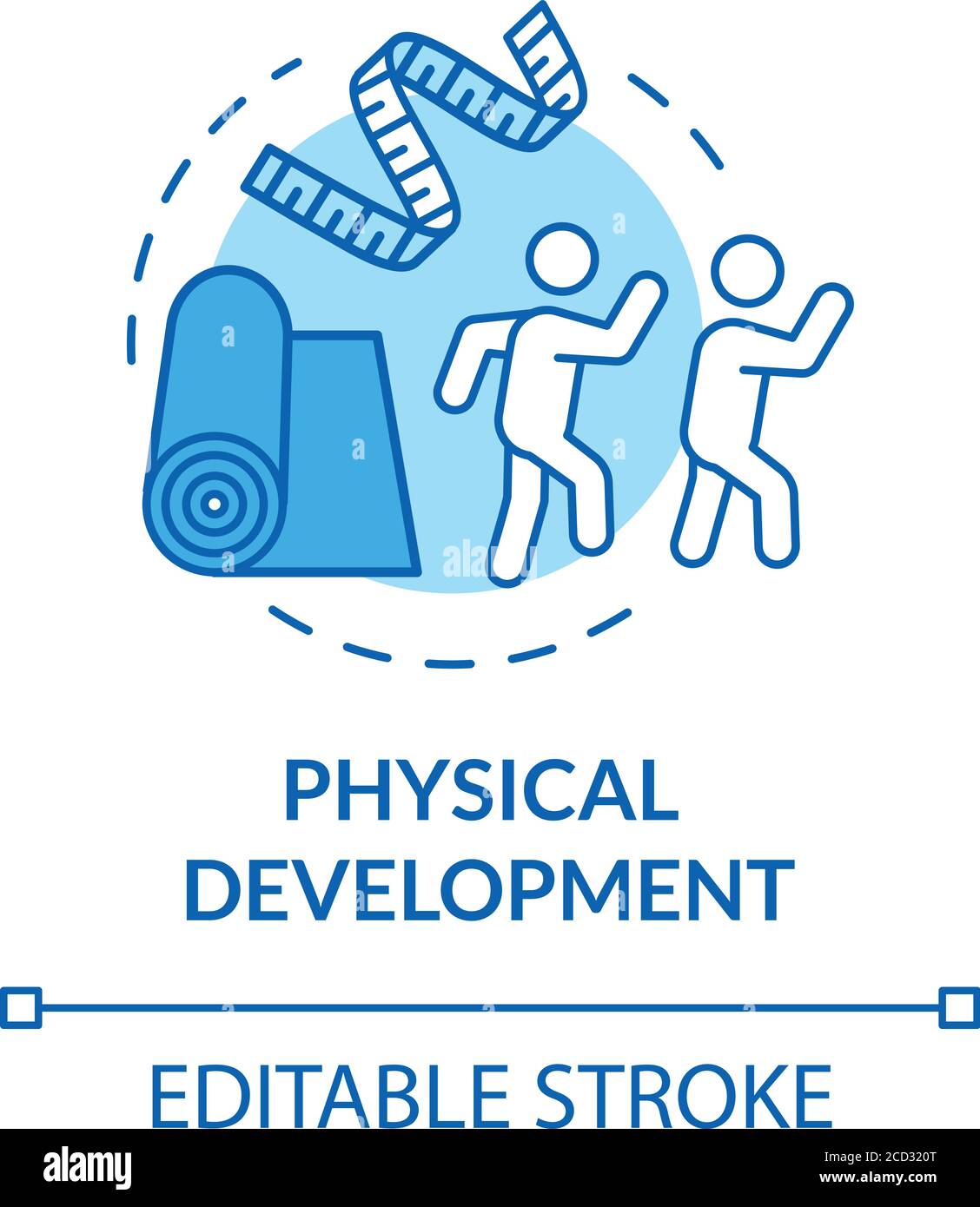 Kids physical development concept icon Stock Vector Image & Art - Alamy