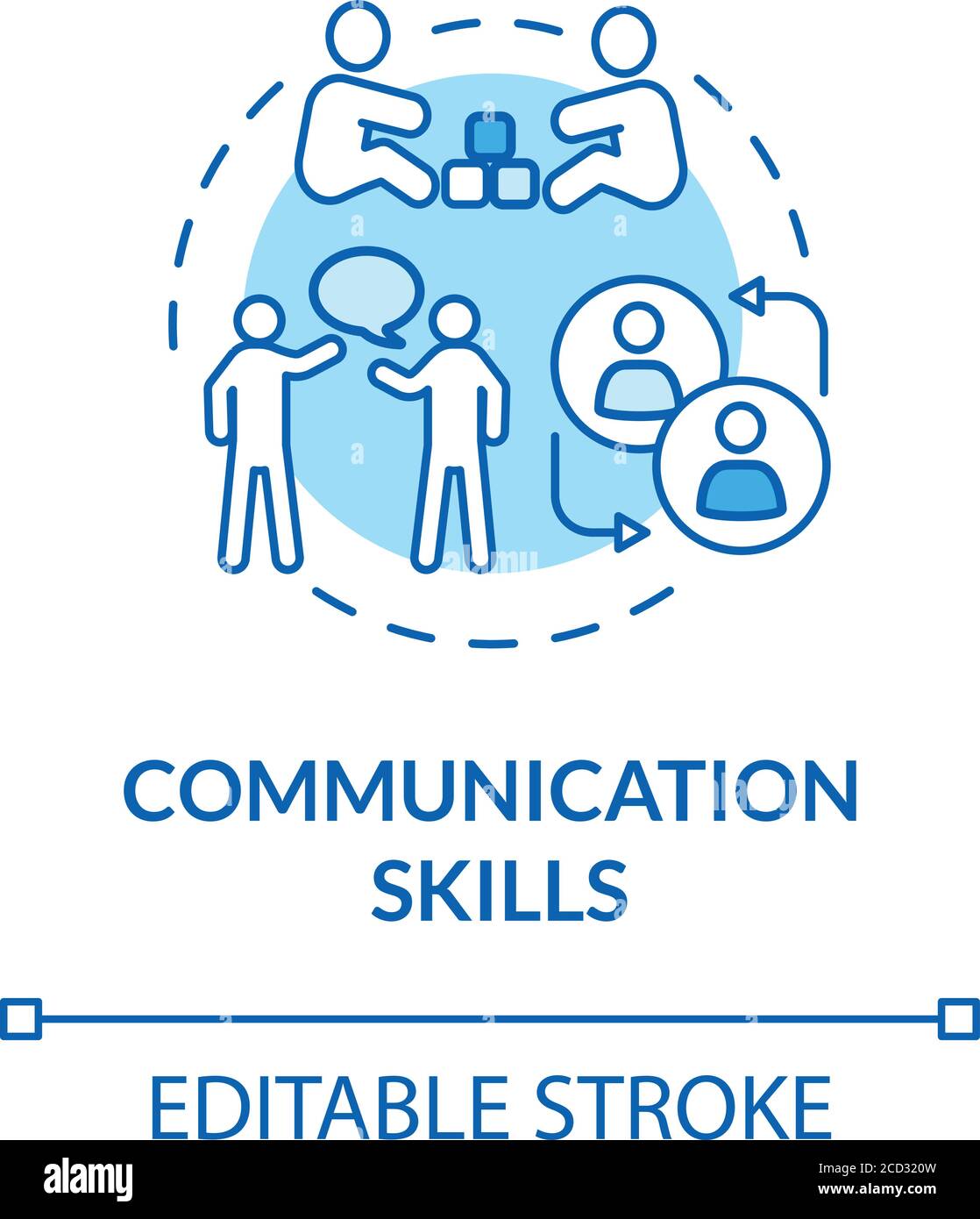 Children communication skills concept icon Stock Vector Image & Art - Alamy