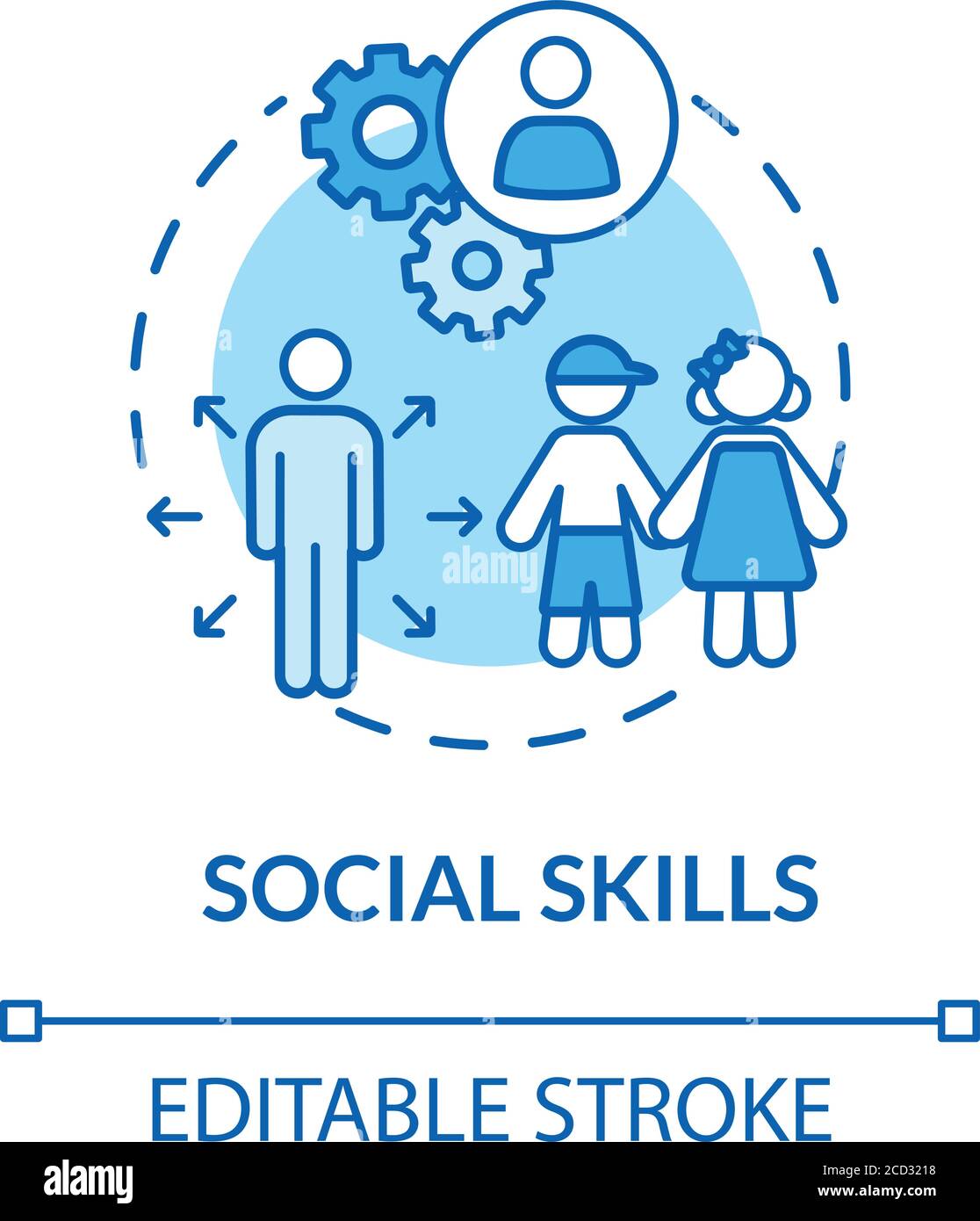 Social skills concept Stock Vector Images - Alamy