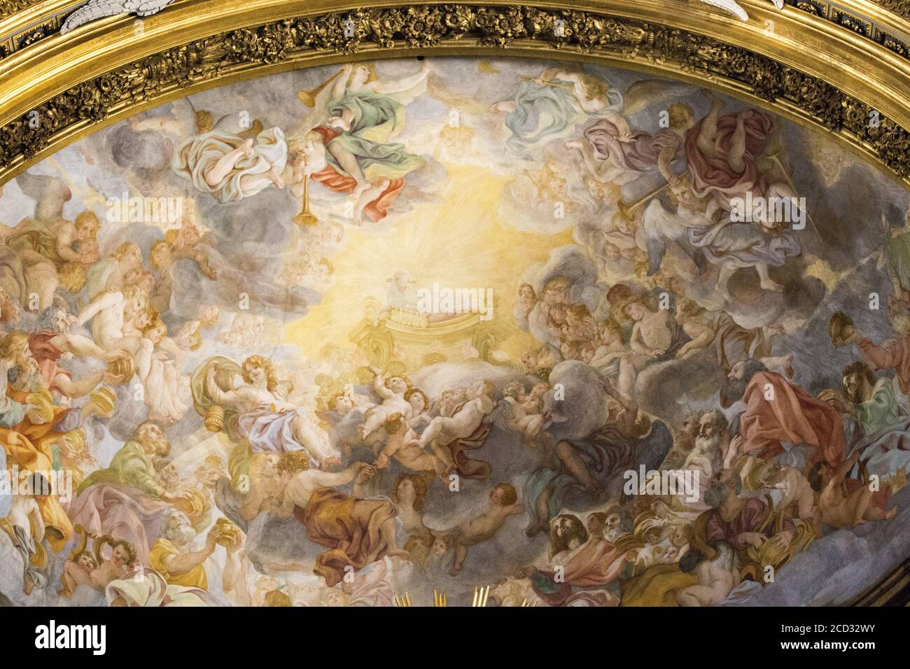 Gesu ceiling rome hi-res stock photography and images - Alamy