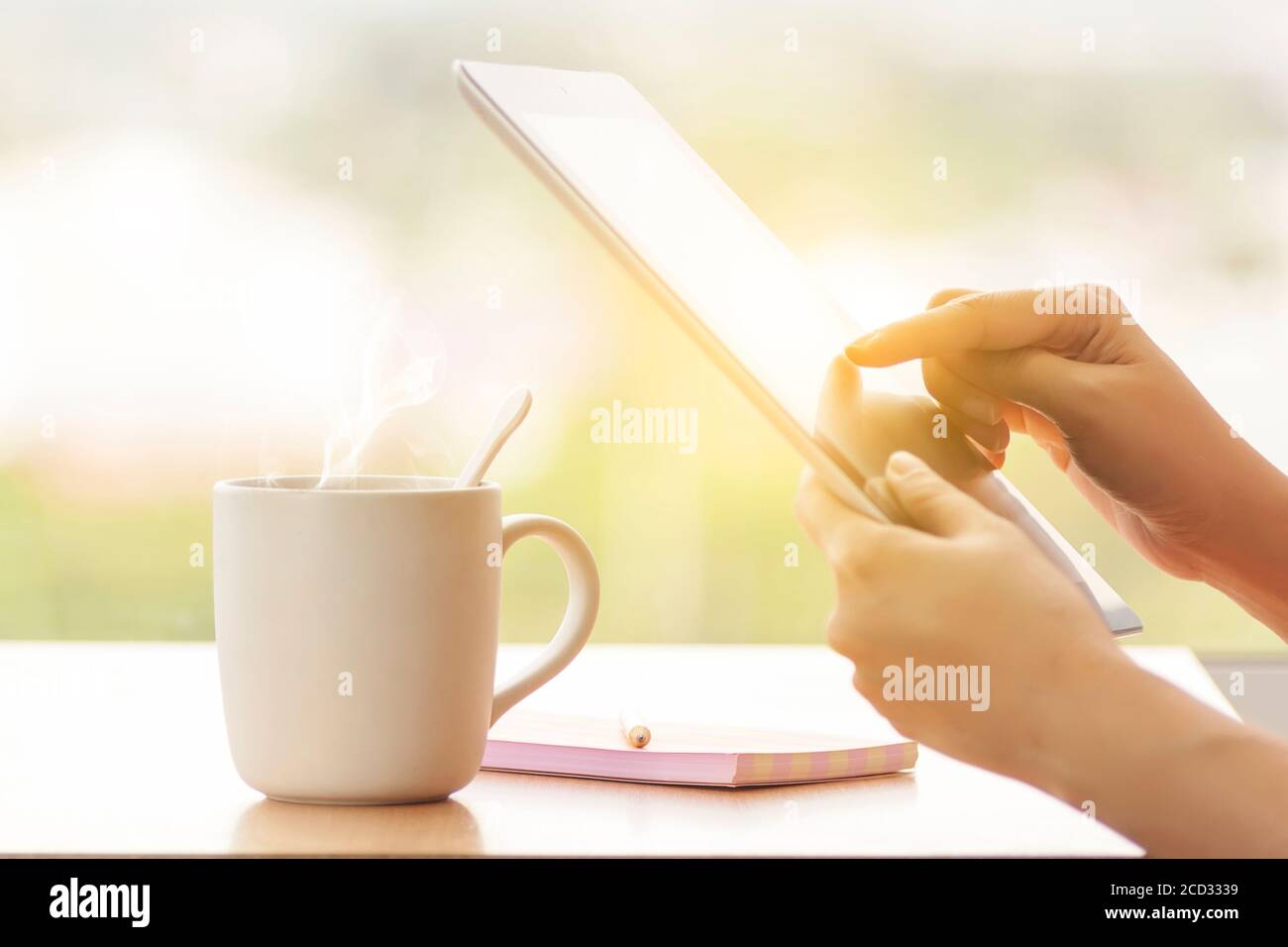 Multitasking woman hands hi-res stock photography and images - Alamy