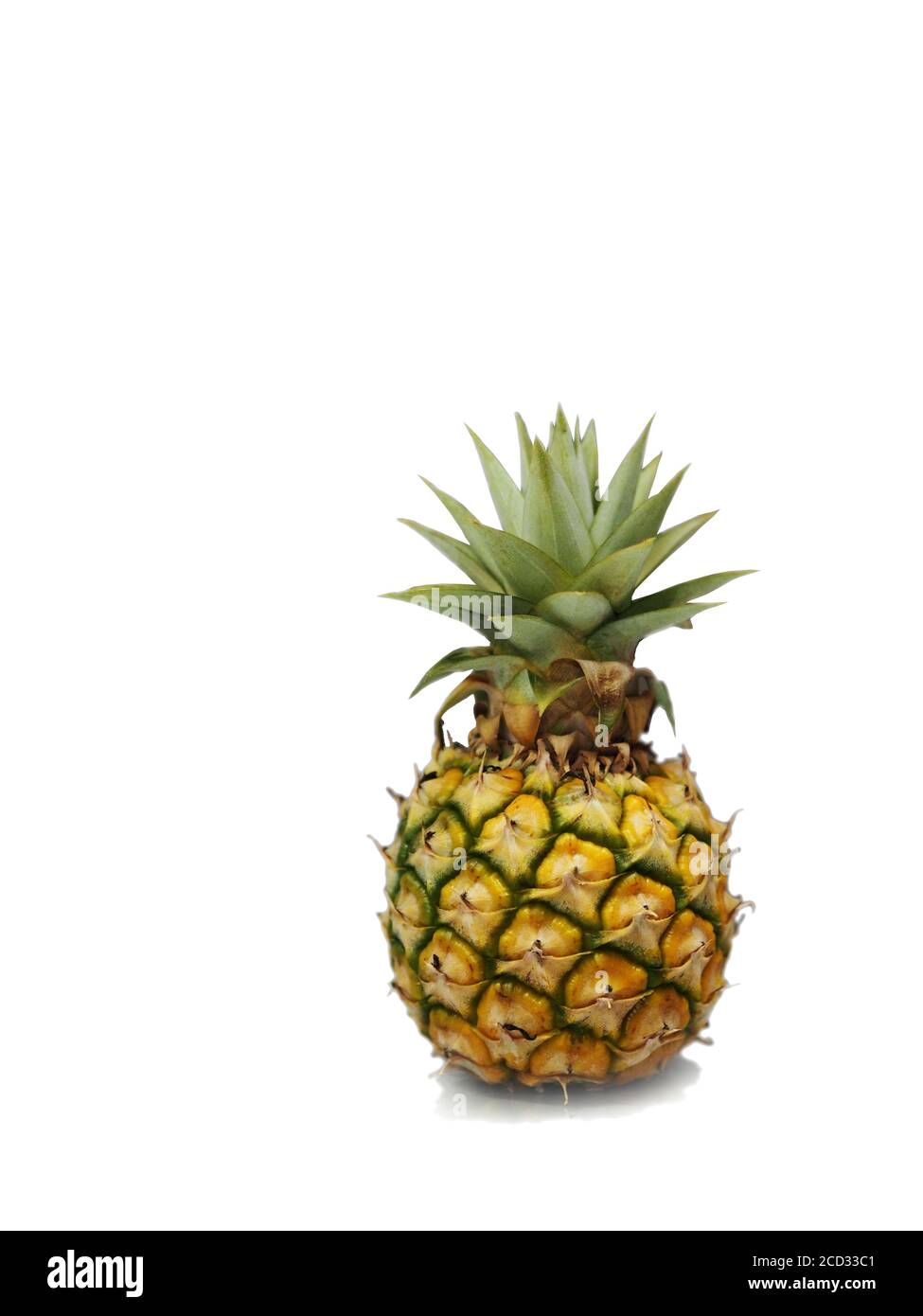 pine apple cutout shape on white background Isolated Stock Photo - Alamy