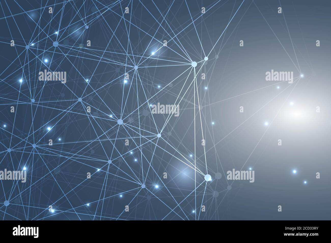 Geometric abstract background with connected line and dots. Structure ...