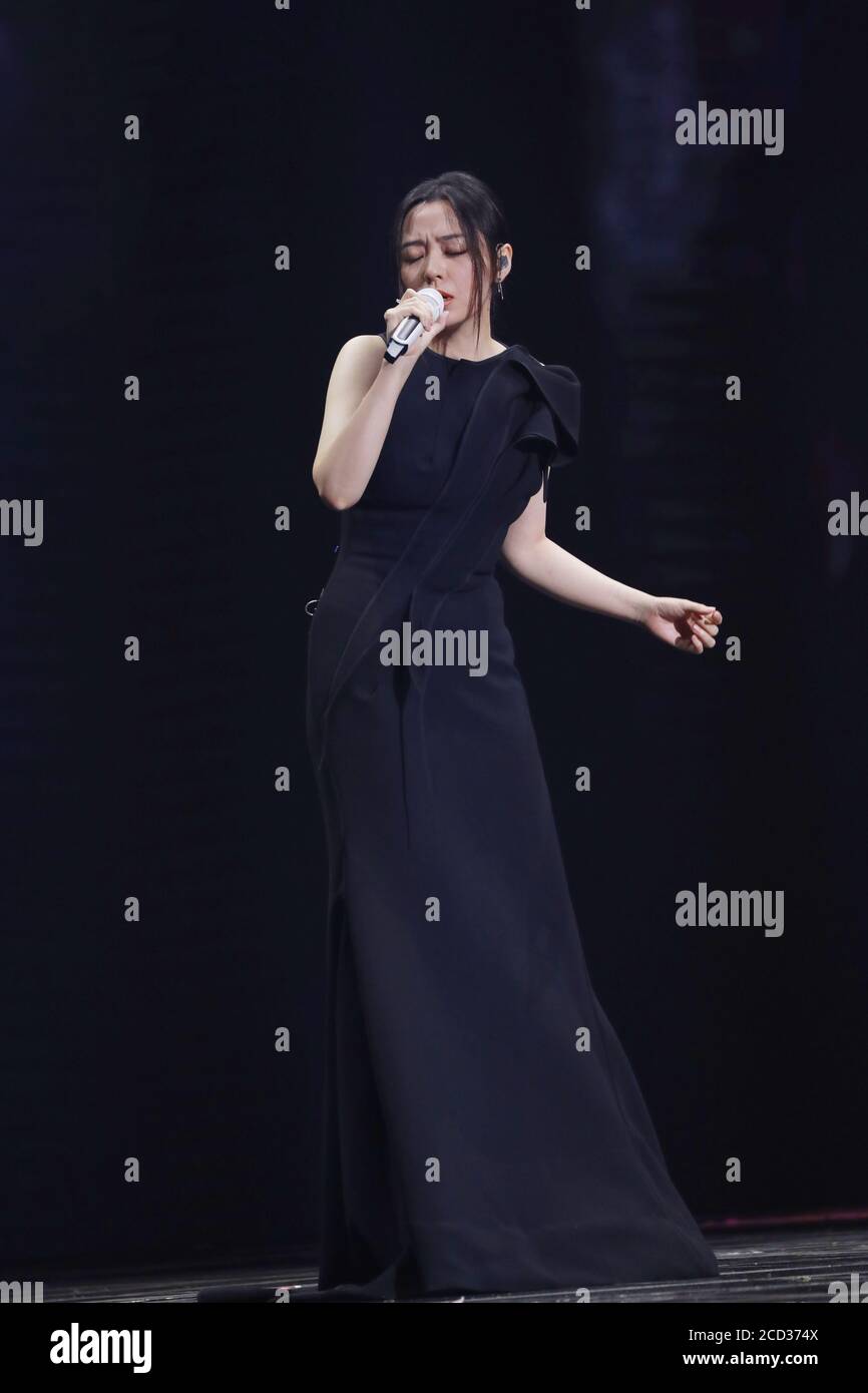 Chinese singer-songwriter Jane Zhang performs at the Chinese Top Ten ...