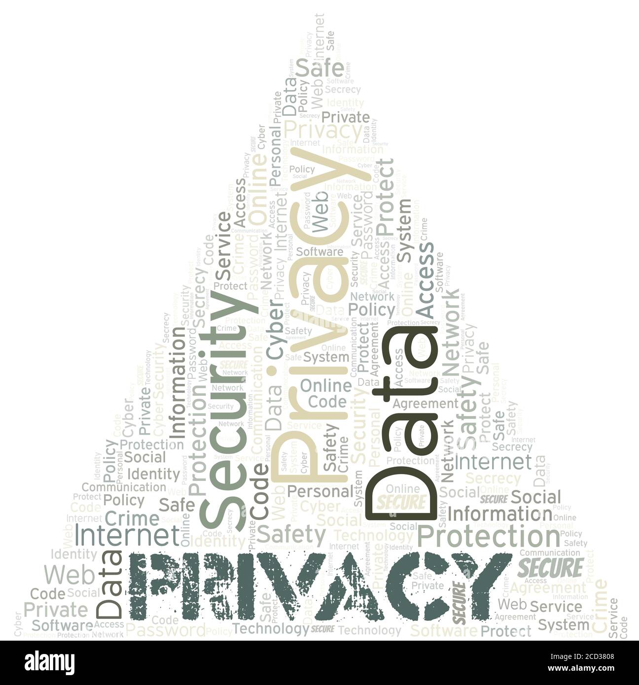 Privacy vector word cloud, made with the text only Stock Vector Image ...