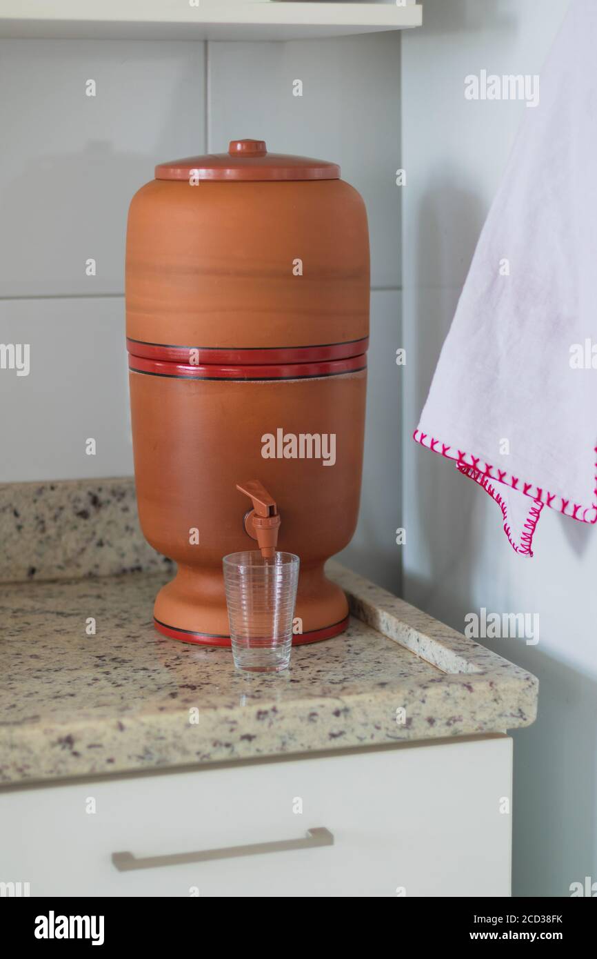 Clay filter widely used in Brazil. Brazilian culture concept image ...