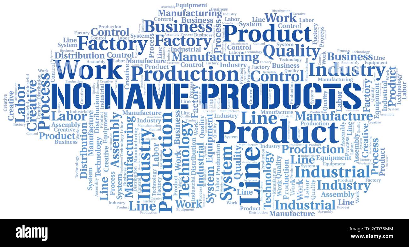 No name products hi-res stock photography and images - Alamy