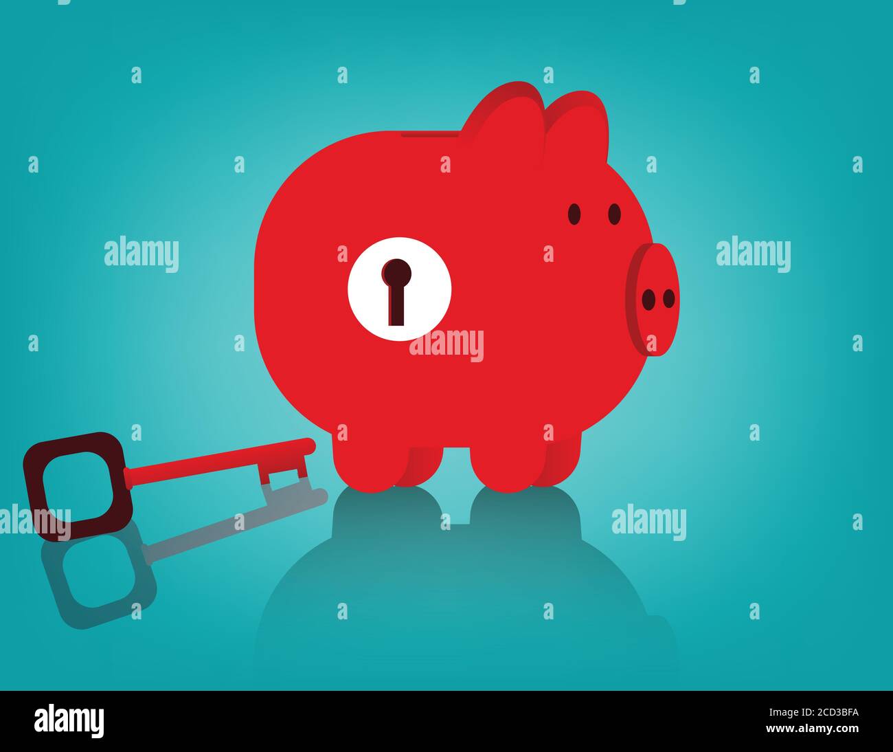 Pig lock Stock Vector Images - Alamy