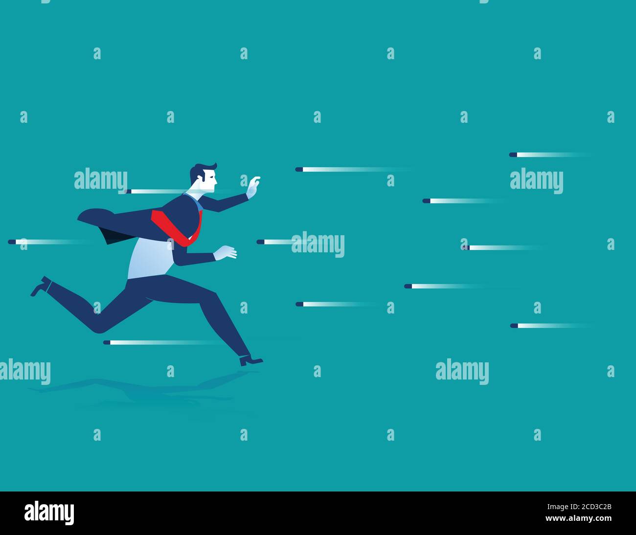 Ran through bullets. Businessman running dodge obstacles. Concept ...