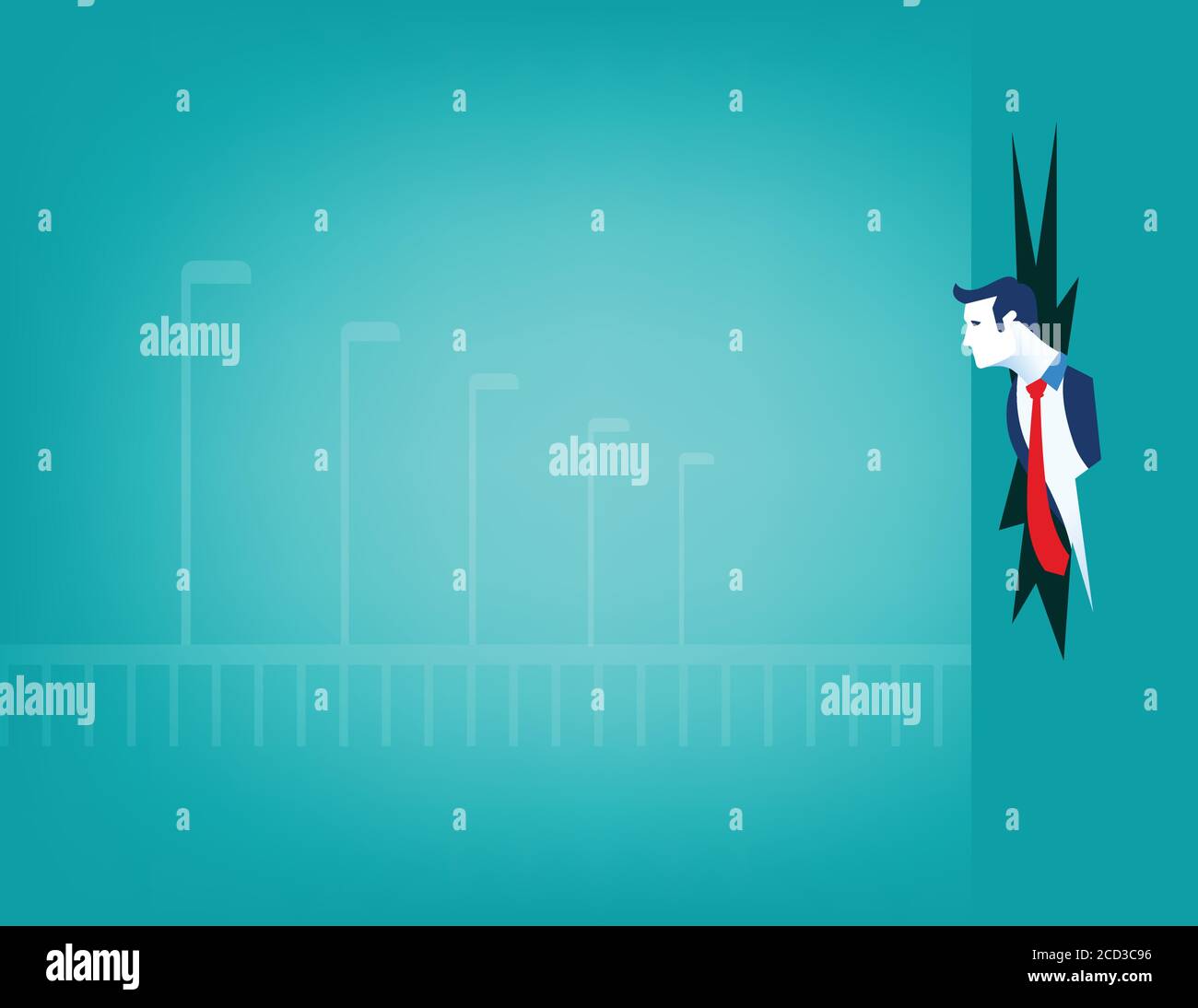 Breakthrough wall Stock Vector Images - Alamy