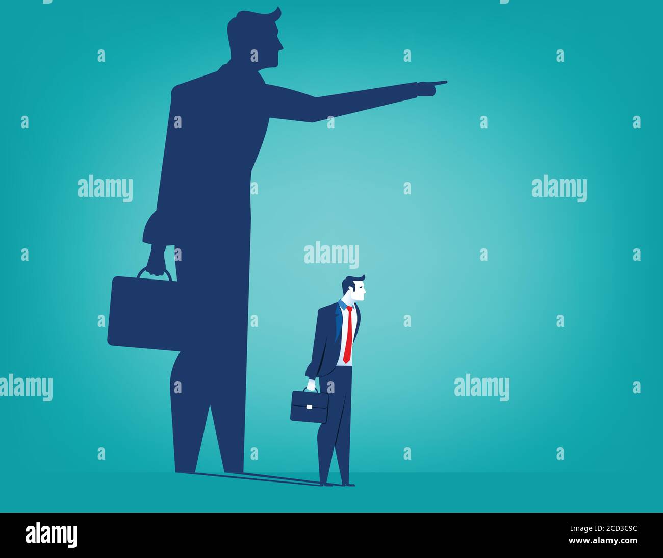 Cartoon characters businessman pointing hi-res stock photography and ...