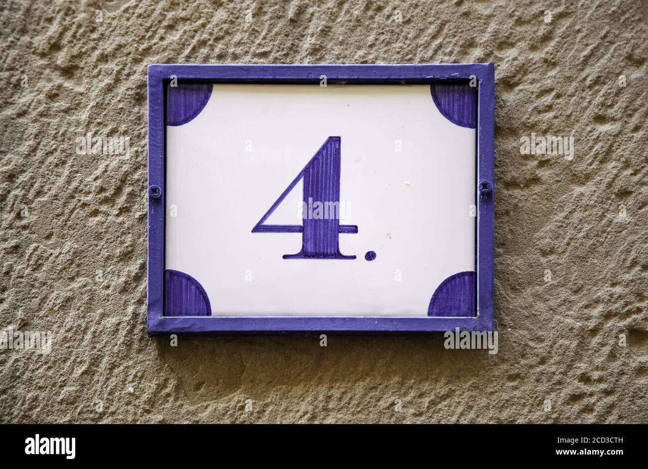 Information of an address on a street, even number Stock Photo - Alamy