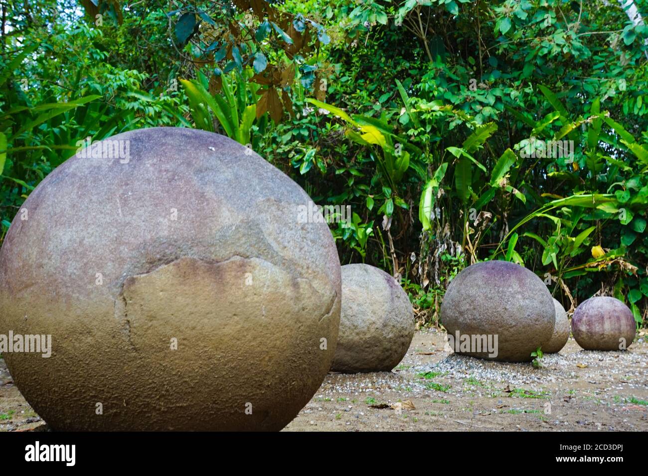 Beautiful view of the stone balls in Costa Rica Stock Photo - Alamy