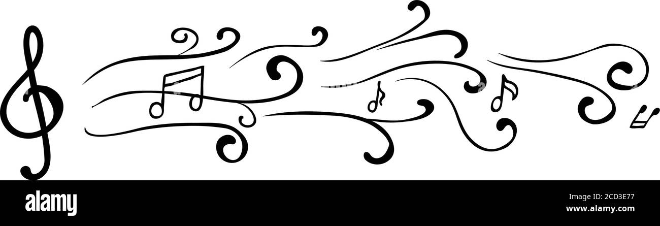 Music notes on staves Stock Vector Image & Art - Alamy