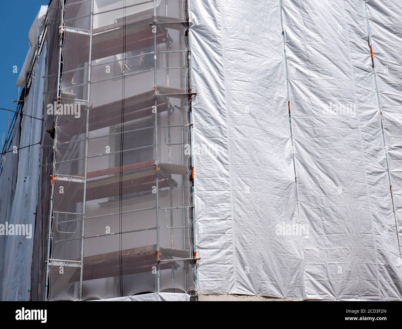 Plan over a scaffolding in the construction industry Stock Photo - Alamy