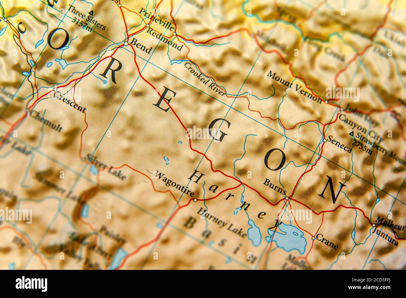 Portland oregon usa map hi-res stock photography and images - Alamy