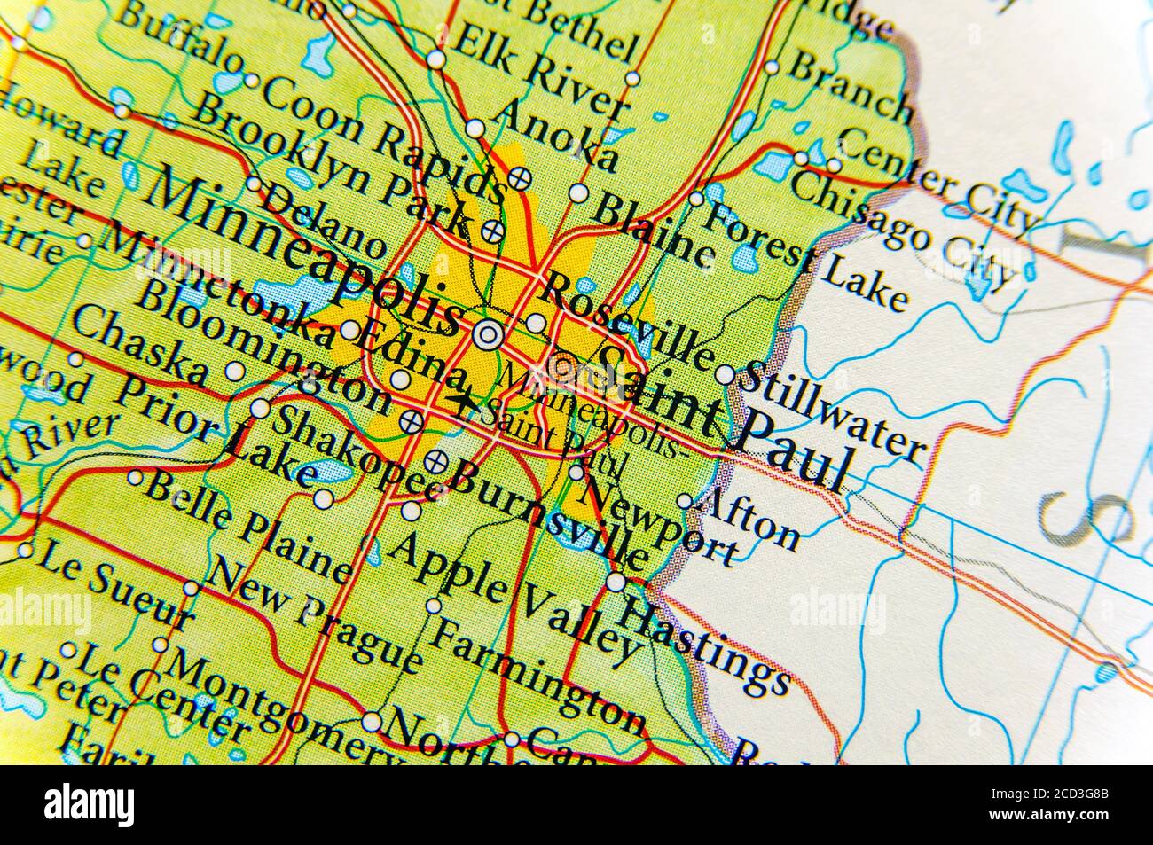 Map of saint paul hi-res stock photography and images - Alamy