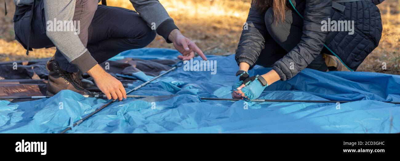 People setting hi-res stock photography and images - Alamy