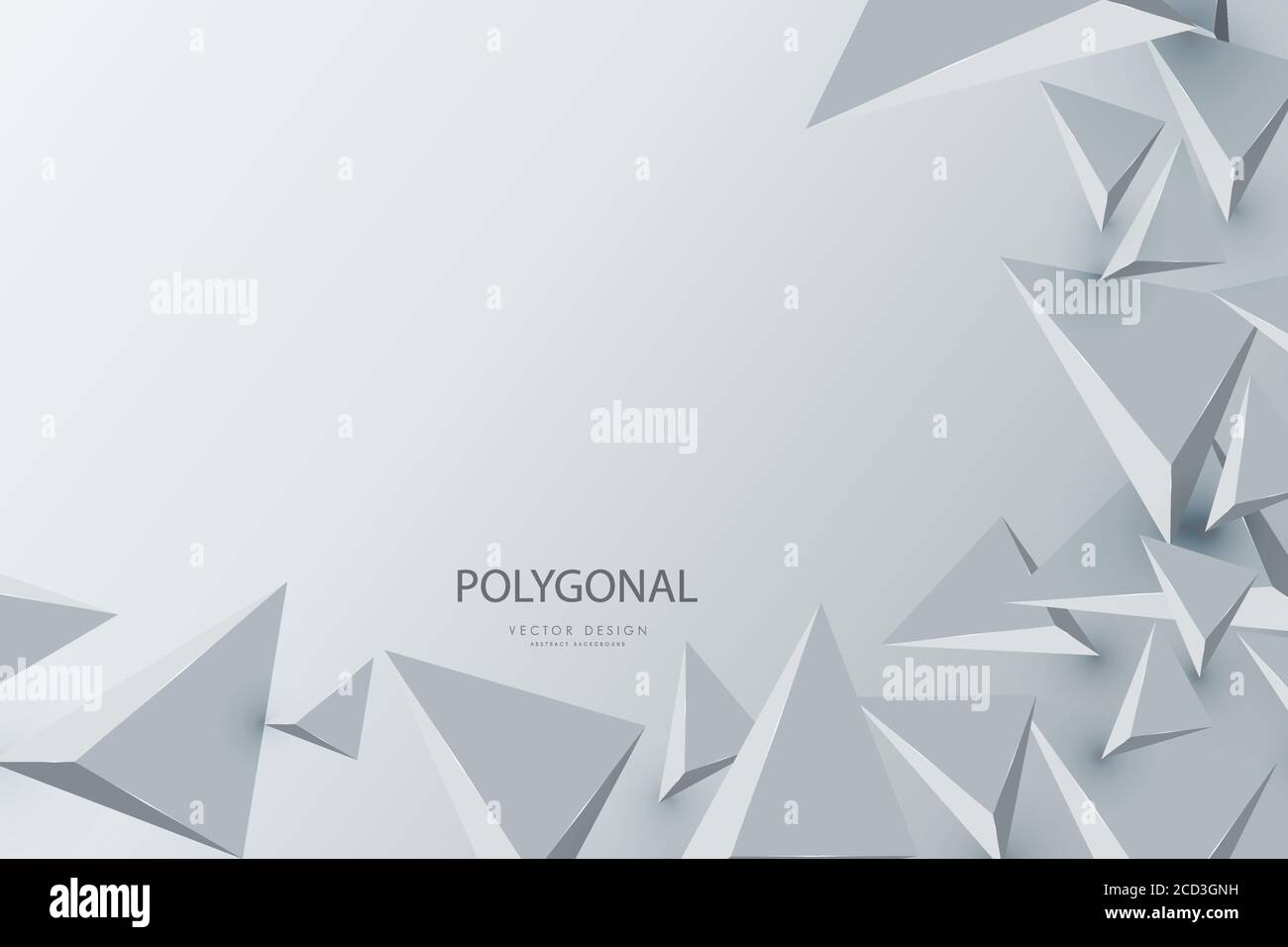 Abstract modern geometric gray gradient triangle background hi-res ...