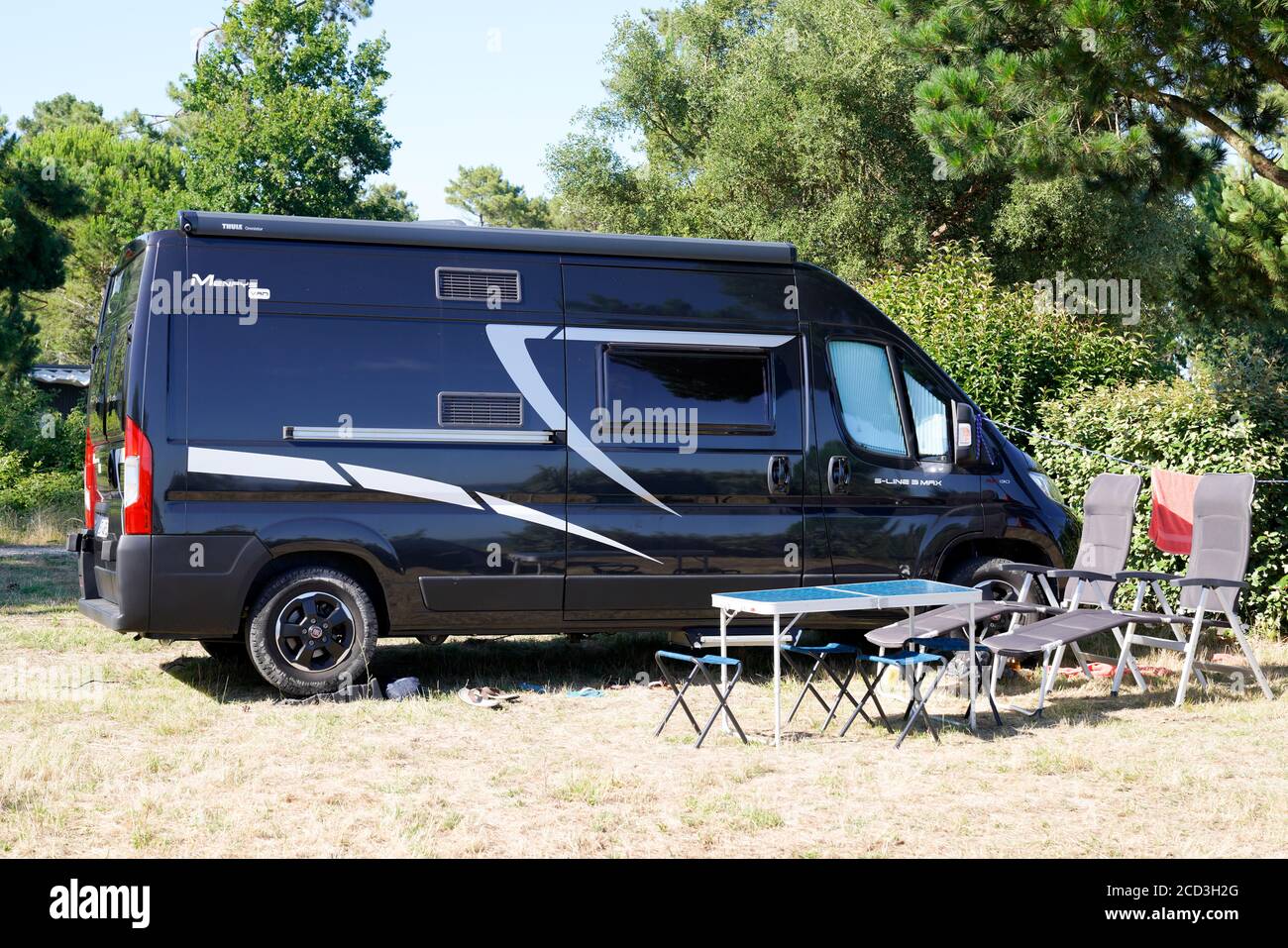 Bordeaux , Aquitaine / France - 08 16 2020 : Fiat ducato camper Van ...