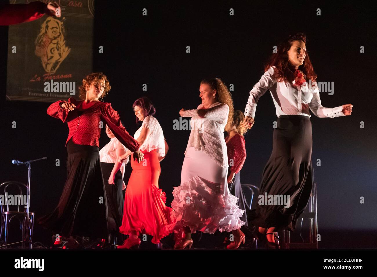 Flamenco dancers perform on stage Stock Photo - Alamy