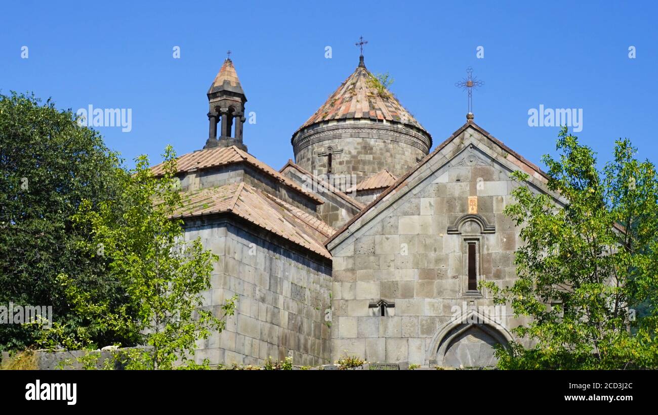 Low angle shot of the Haghpat Monastery Complex in Armenia Stock Photo ...