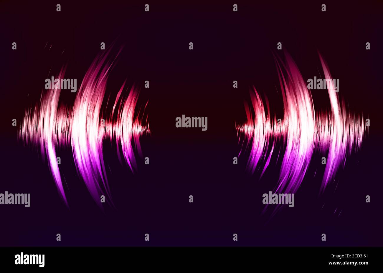 Vector techno background with crcular sound vibration. Resonance. Pulse ...