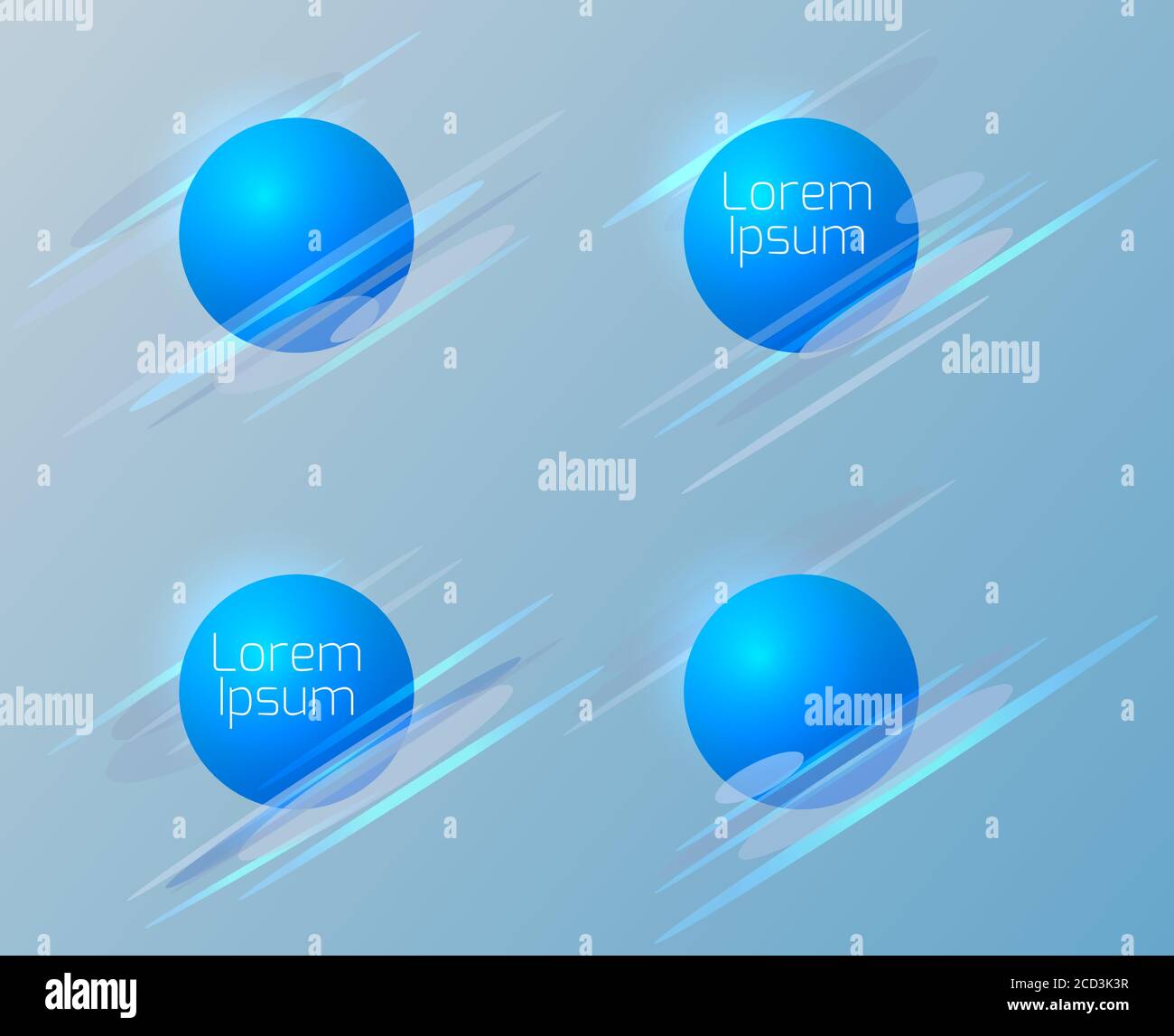 Set of geometric circular banners. Vector element for your creativity ...