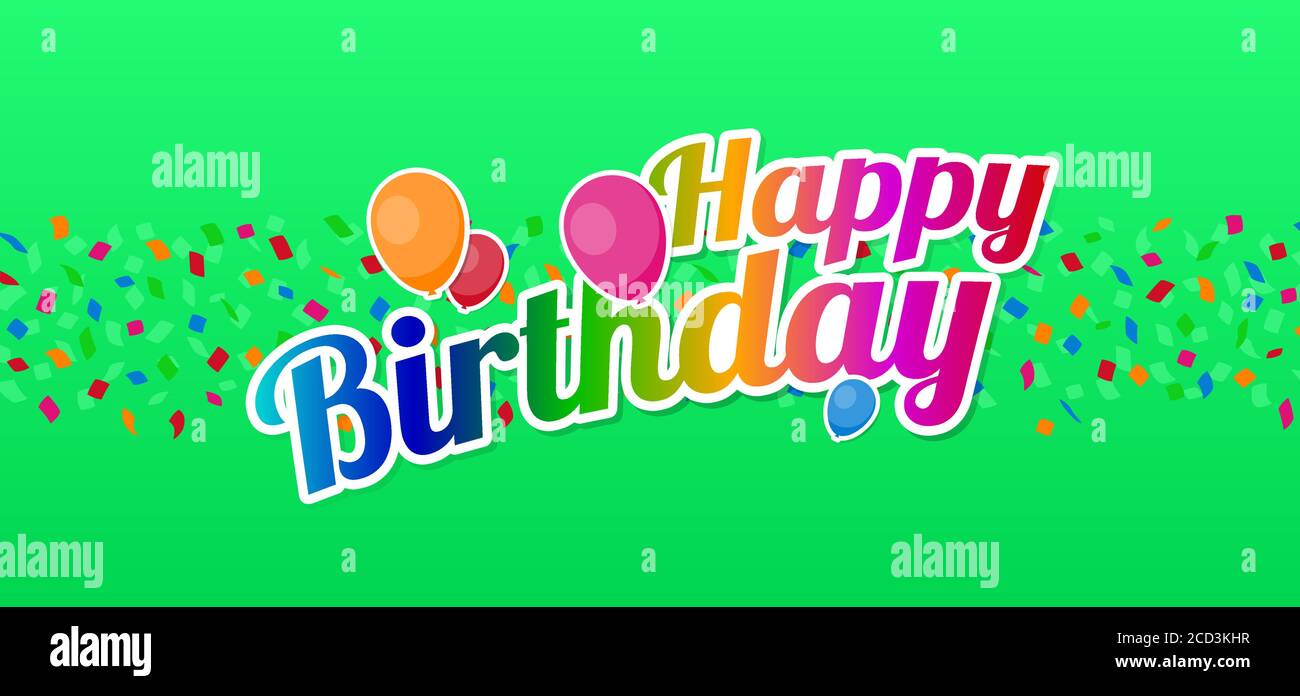 Confetti and balloons kids Stock Vector Images - Alamy