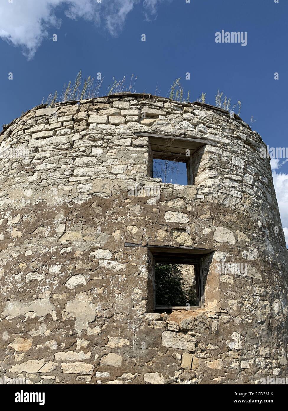 Old brick tower. Close up Stock Photo - Alamy