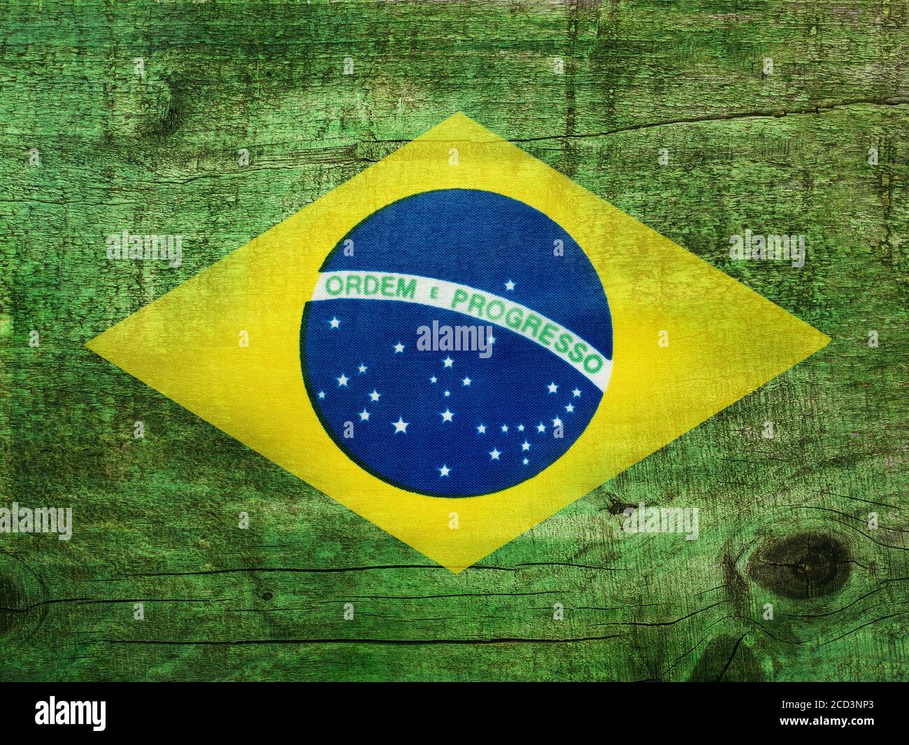 Brazilian flag. Beautiful greeting card. Close up Stock Photo - Alamy