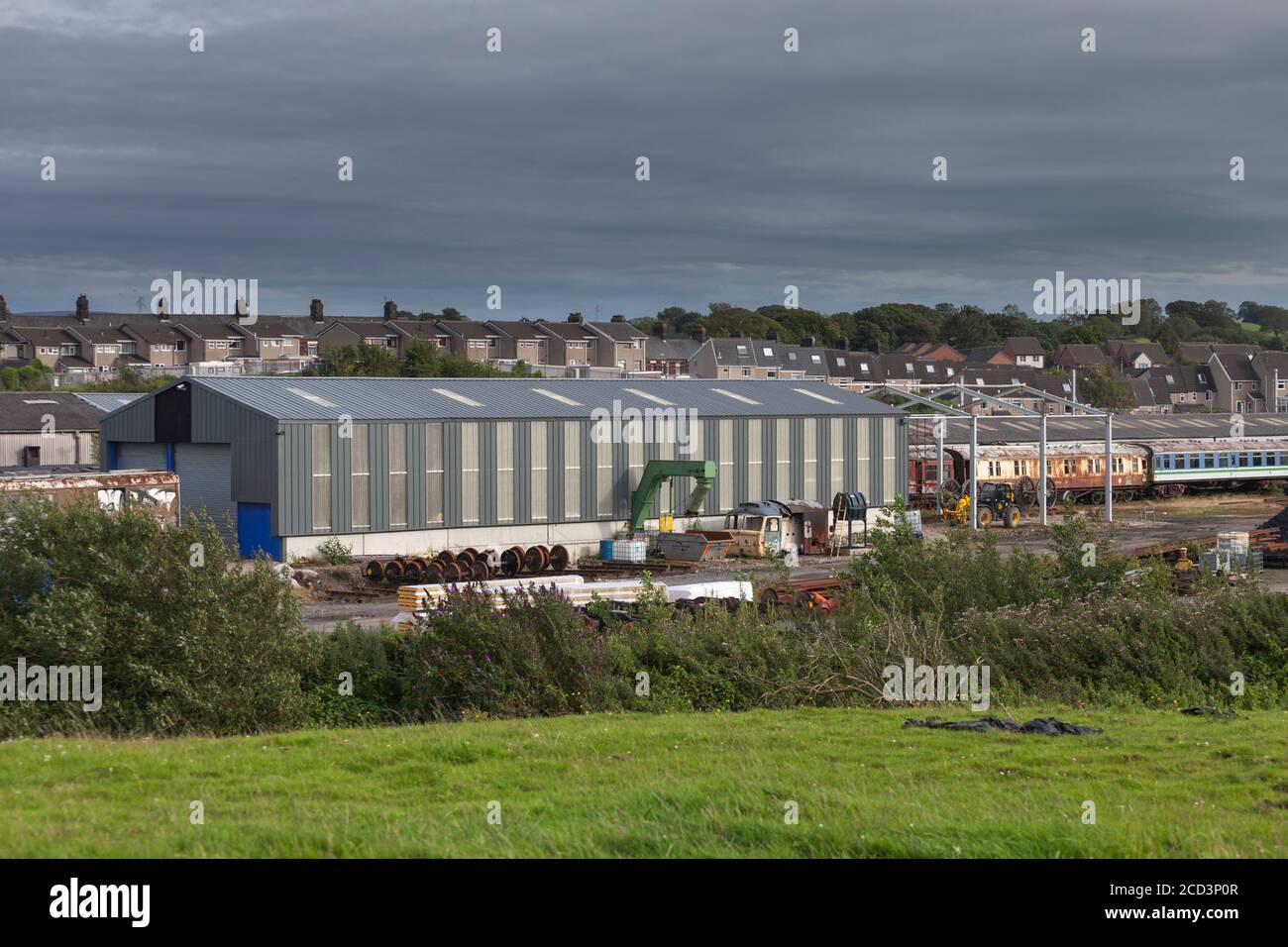 West coast rail carnforth wheel lathe building hi-res stock photography ...
