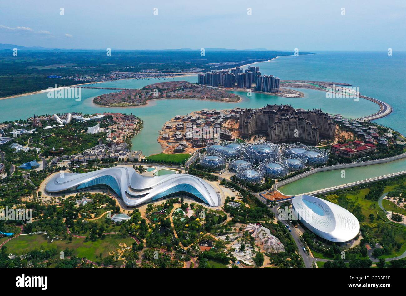After 8 years construction, Ocean Flower Island, the artificial ...