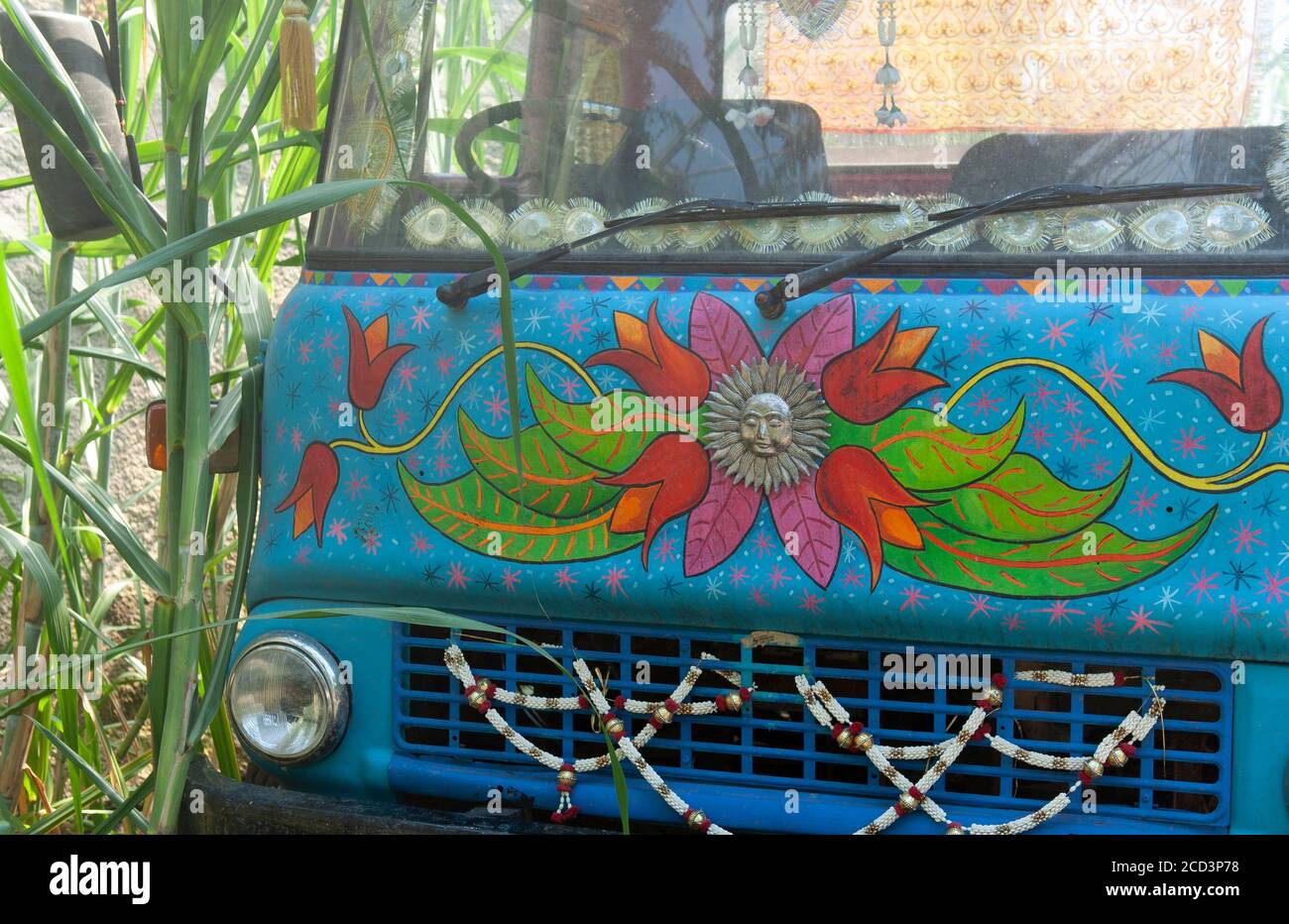 Decorated lorry in jungle Stock Photo - Alamy