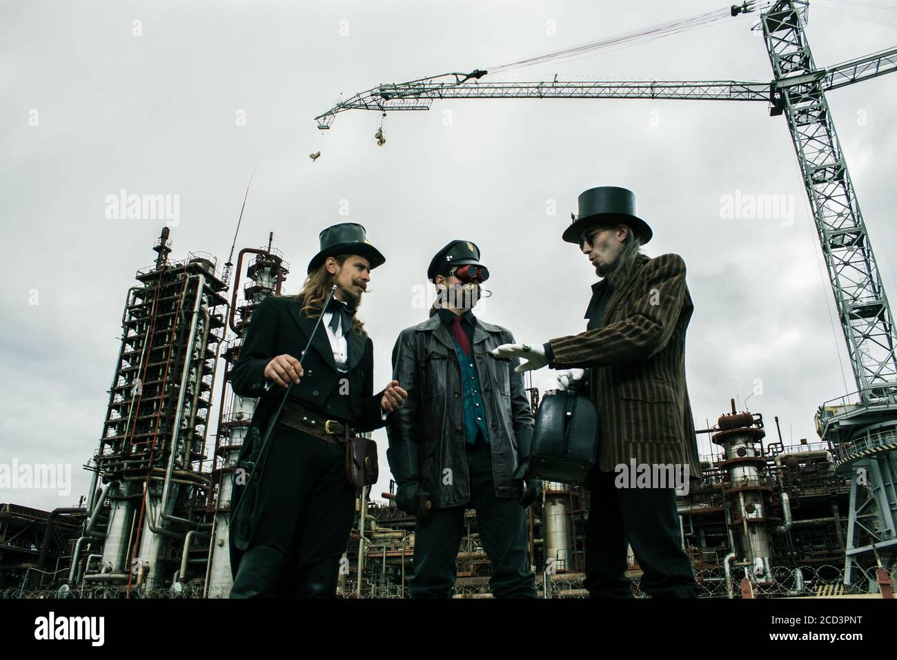 Three people in steampunk costume hi-res stock photography and images ...