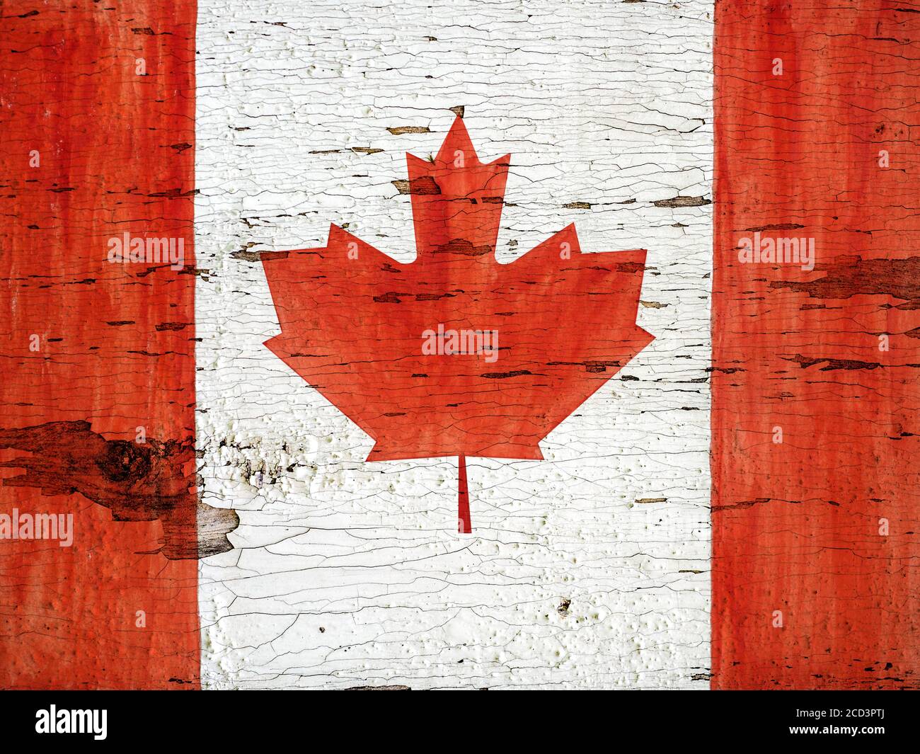 Beautiful drawing of the Canadian Flag. Closeup Stock Photo - Alamy