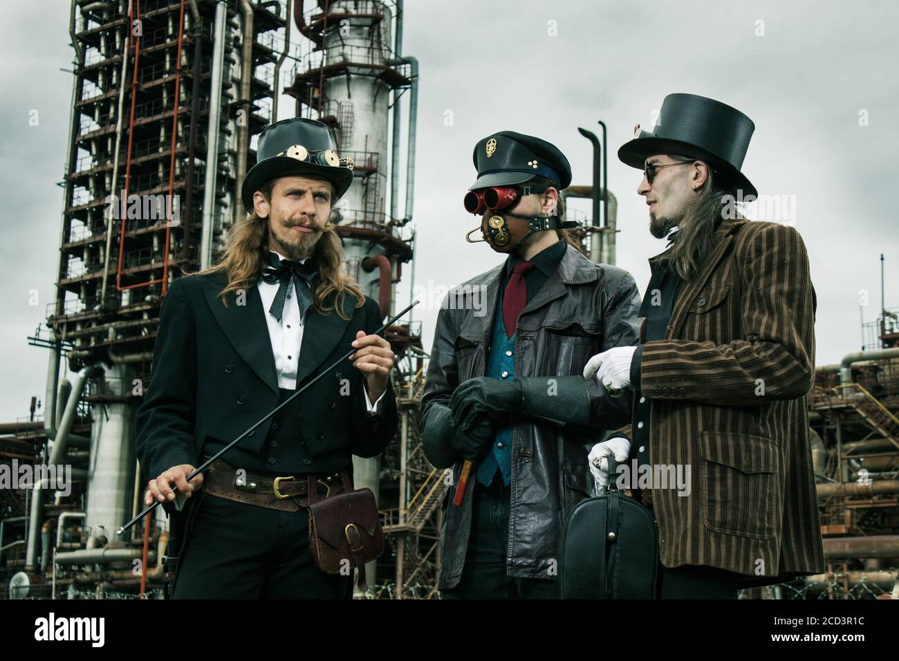 Three people in steampunk costume hi-res stock photography and images ...