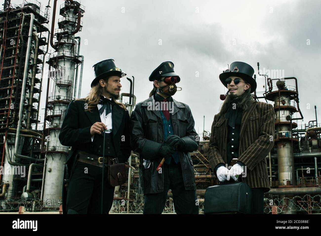 Three people in steampunk costume hi-res stock photography and images ...