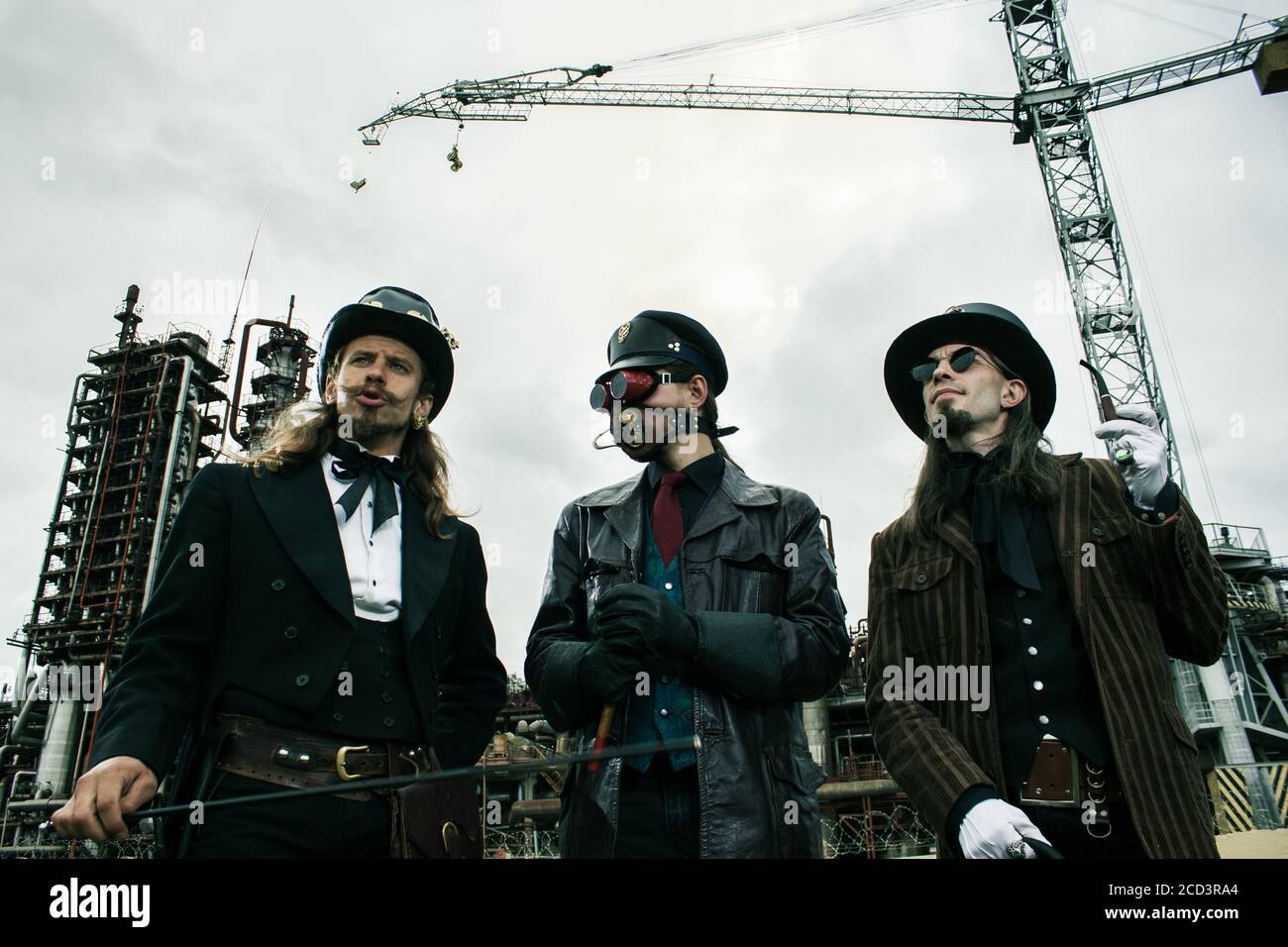 Three people in steampunk costume hi-res stock photography and images ...