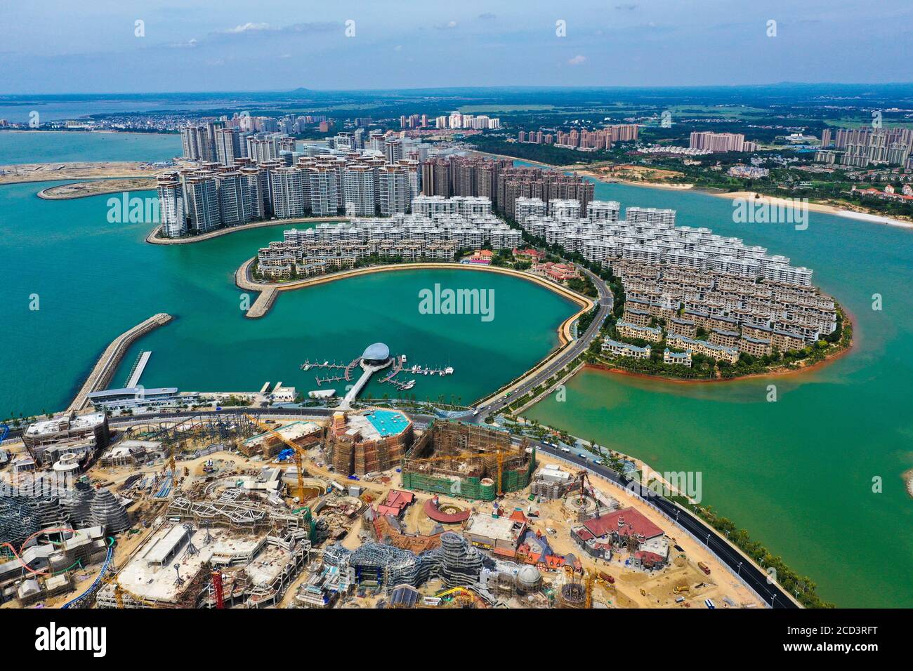 After 8 years construction, Ocean Flower Island, the artificial ...