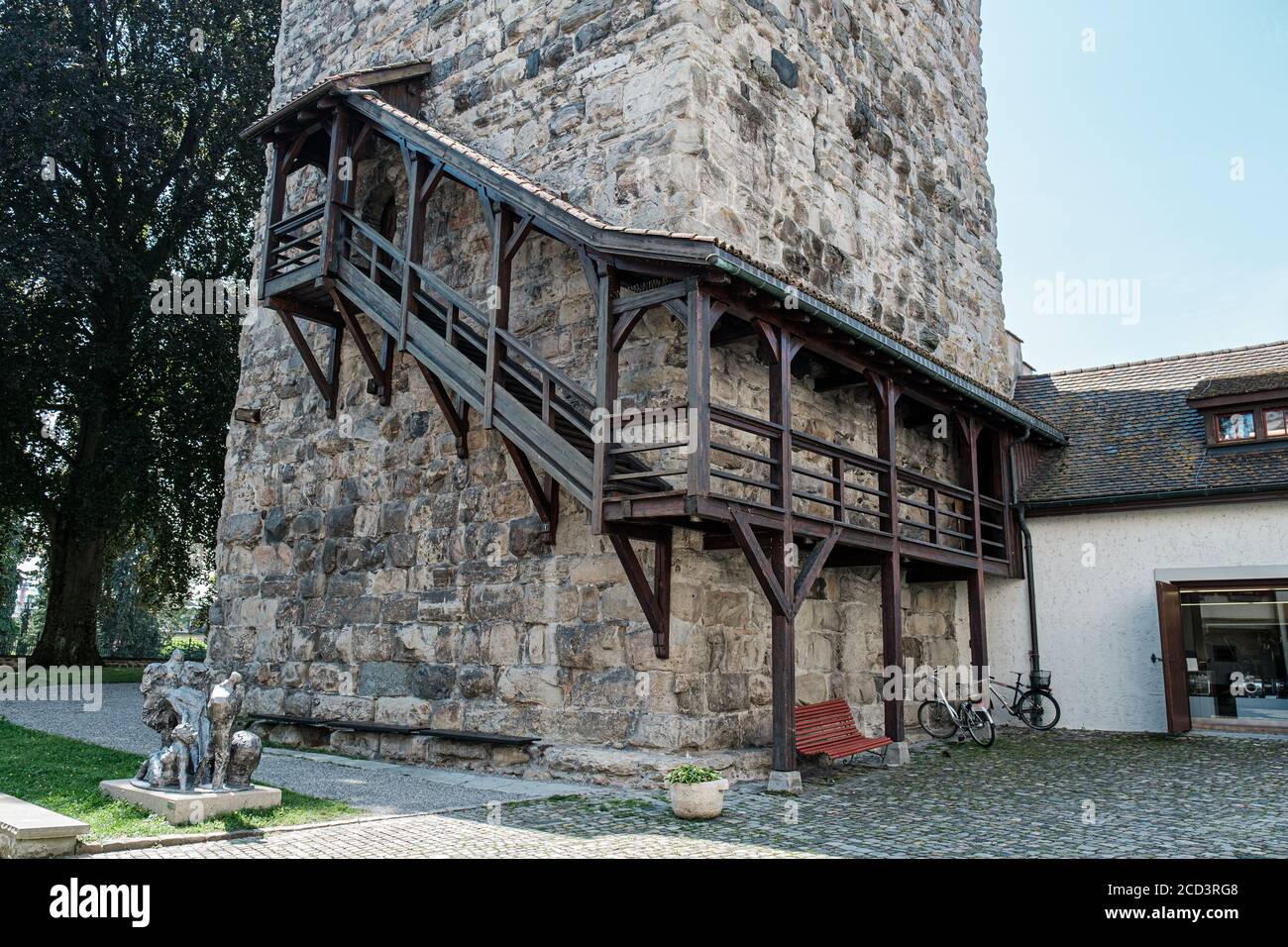 Staircase on the castle tower Stock Photo - Alamy