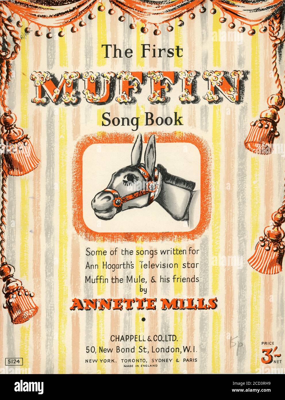 Sheet Music - Muffin the Mule - music from the 1950s children's TV ...