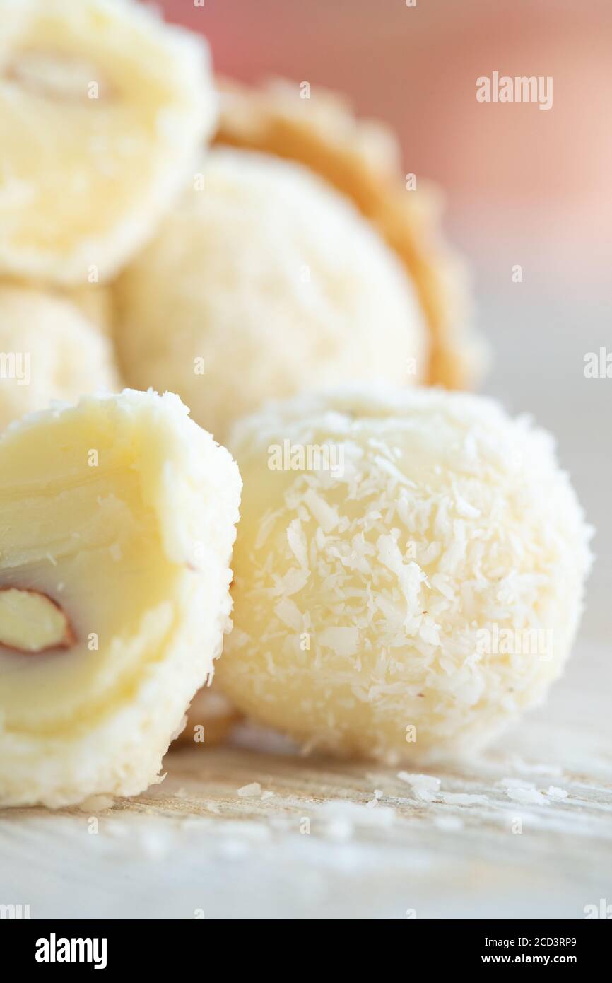 Milk chocolate candy. Handmade sweetness Stock Photo - Alamy