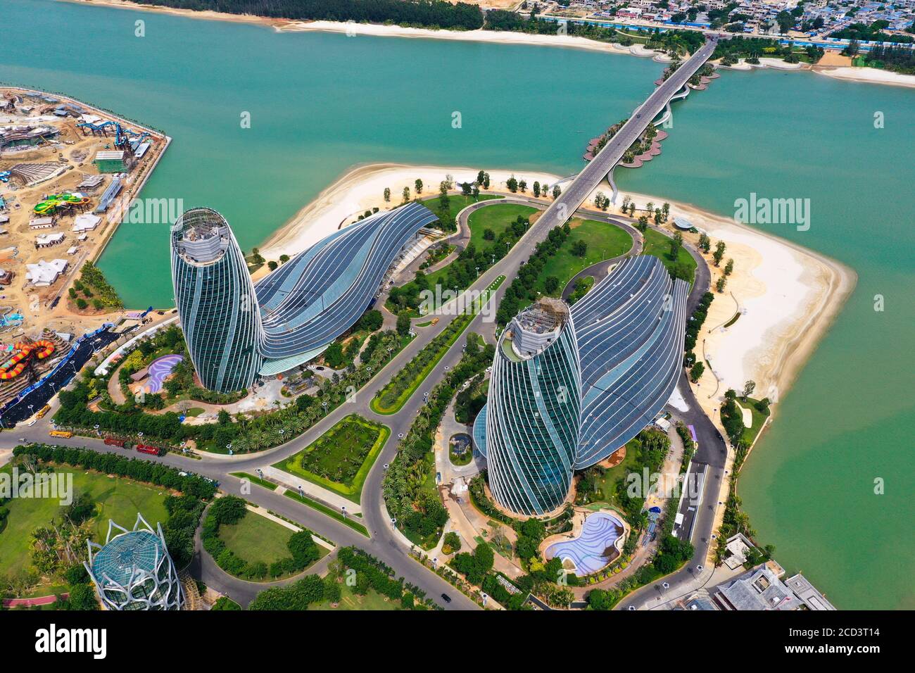 After 8 years construction, Ocean Flower Island, the artificial ...