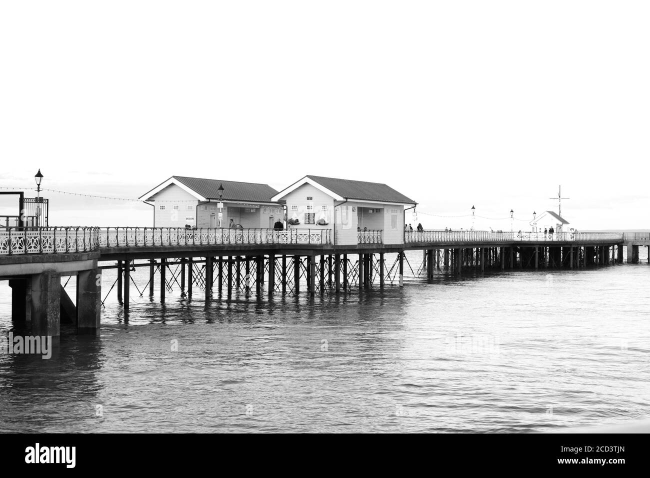Penarth pier penarth seafront penarth Black and White Stock Photos ...