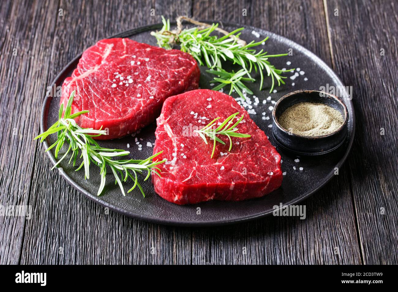 Uncooked beef steaks hi-res stock photography and images - Alamy