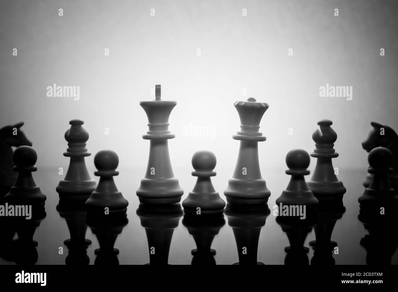 King of a chess game isolated on a white background symbol of a leader ...