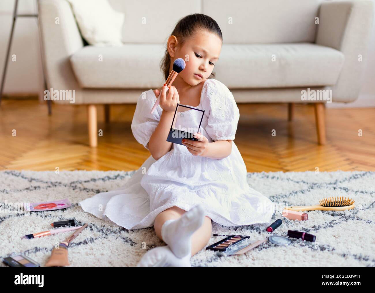 Kid Playing Makeup High Resolution Stock Photography and Images - Alamy
