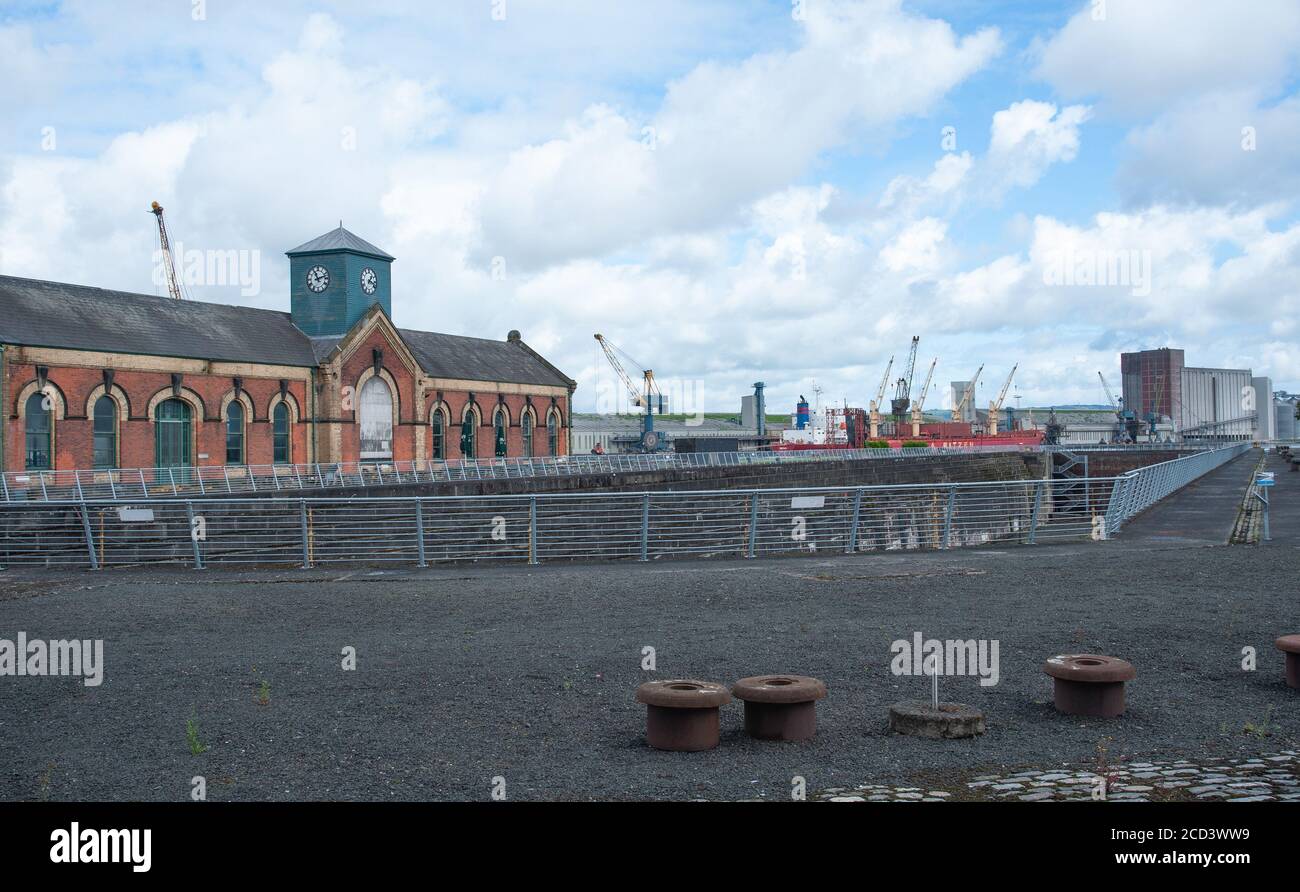 Belfast, Northern Ireland, UK - 03 August, 2020. Titanic dry dock and ...